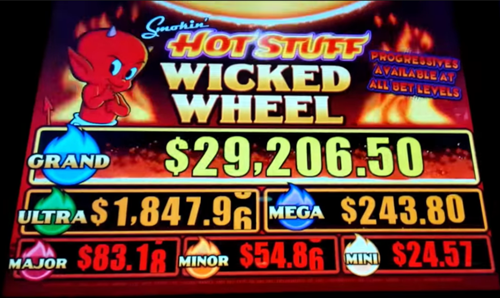 Smokin' Hot Stuff Wicked Wheel Slot Machine by
